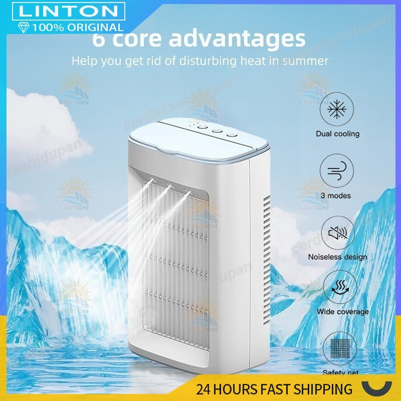 Jual 【COD】Pendingin udara semprot PENDINGIN MINI AC PORTABLE AIR COOLER ...