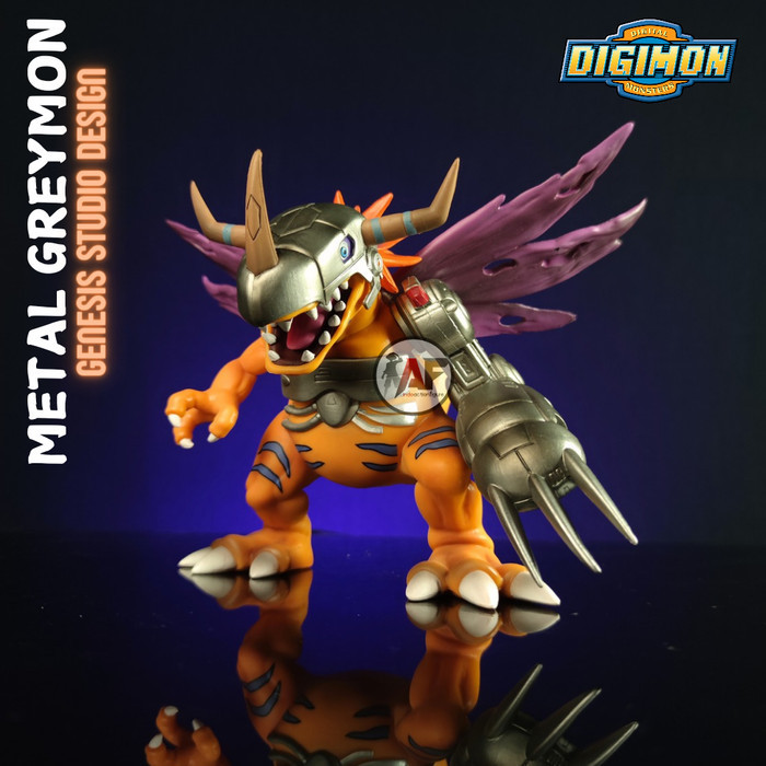 Jual Statue Action Figure Digimon Metal Greymon Genesis Studio Design ...