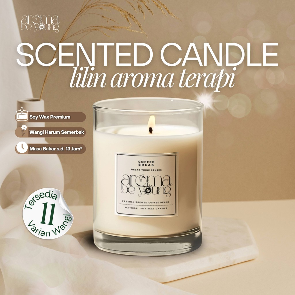Jual Lilin Aromaterapi Premium Scented Candle Soy Wax Aromatherapy ...