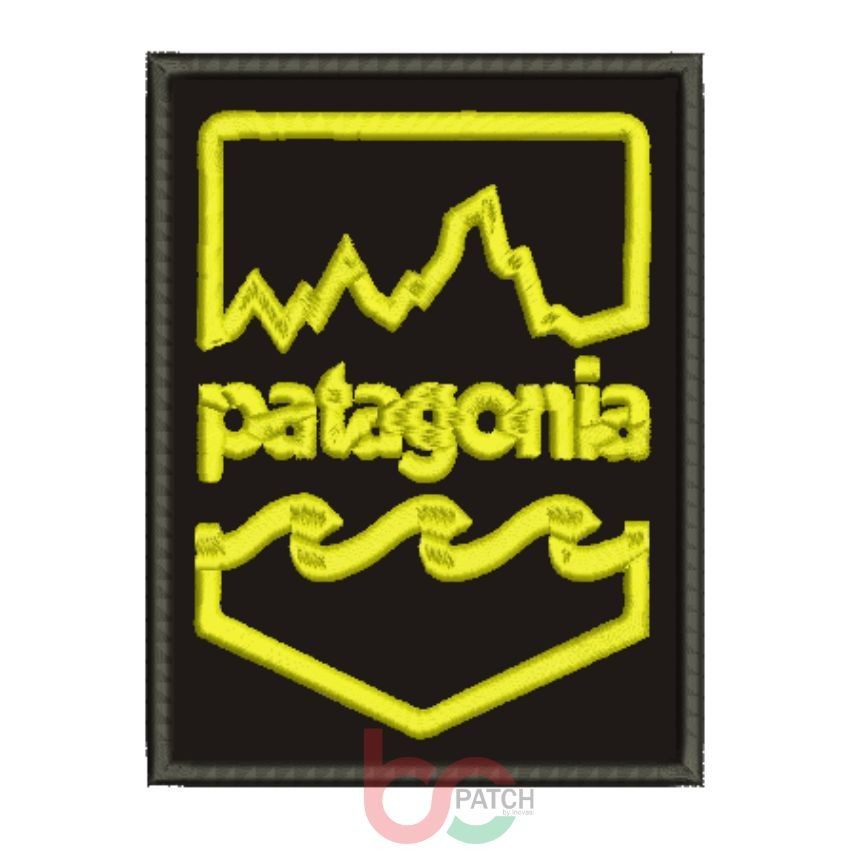 Jual BC109 PATAGONIA NAME POTRAIT PATCH BORDIR LOGO/EMBLEM/BADGE ...