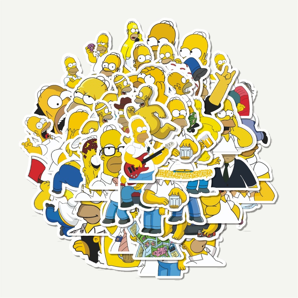 Jual Sticker Pack Stiker The Simpson Series Homer | Sticker TUMBLR ...