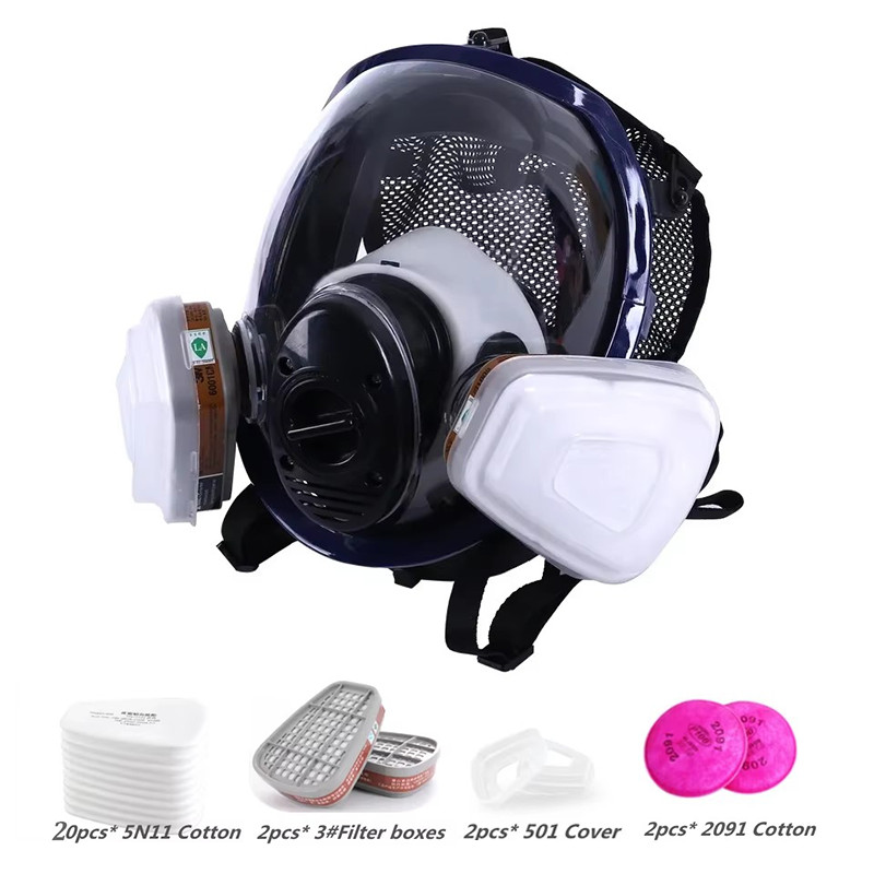 Jual 27 In 1 6800 Gas Mask Industrial Spraying Respirator Gas Mask 3 In ...