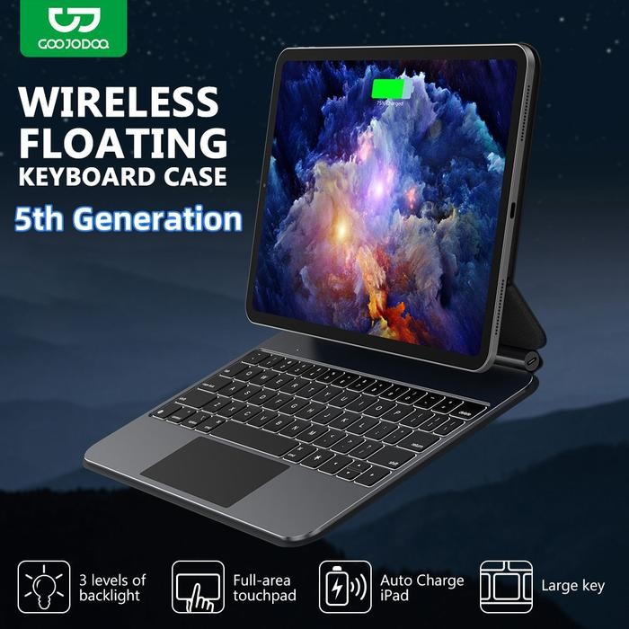 Jual GOOJODOQ 5th Gen Pro Magic Keyboard Aluminium Body Pogo Pin ...