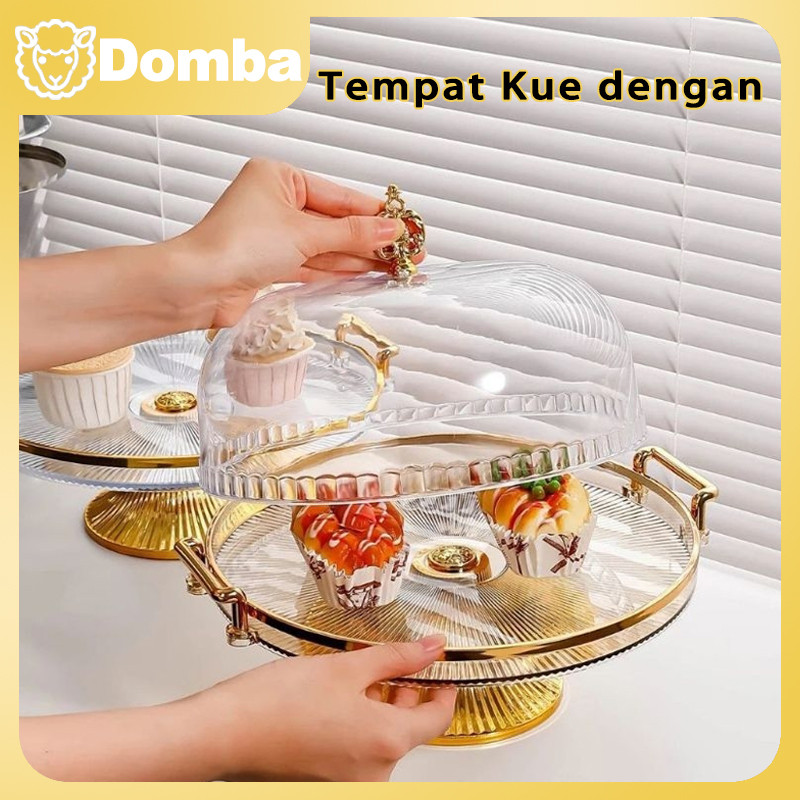 Jual Tempat Kue Dengan Tutup/wadah Kue Plastik Tutup/wadah Kue Estetik ...