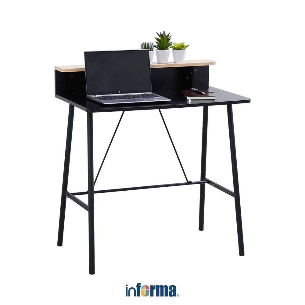 Jual Informa Beck Meja Kantor - Hitam Office Table Furnitur Kantor Meja ...