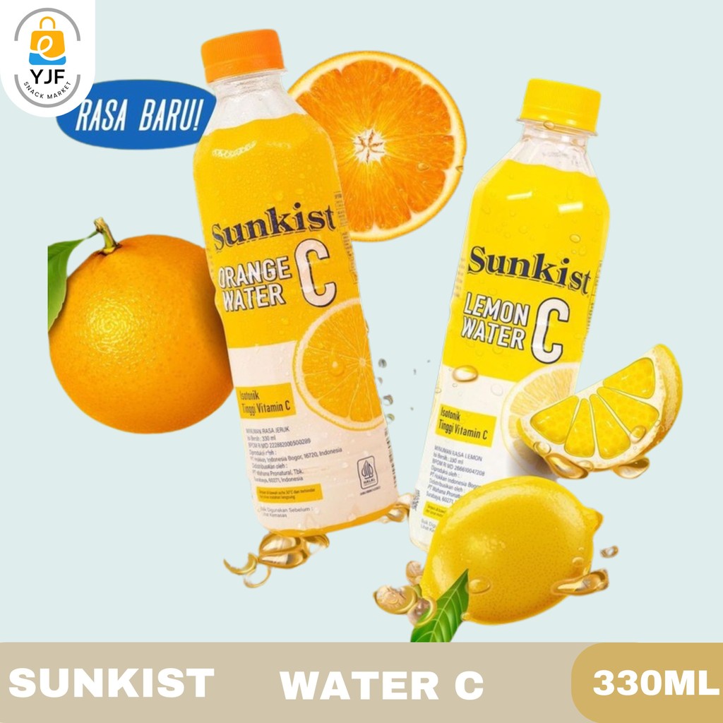 Jual Sunkist Water C 330ml / Lemon Water C / Orange Water C / Minuman ...