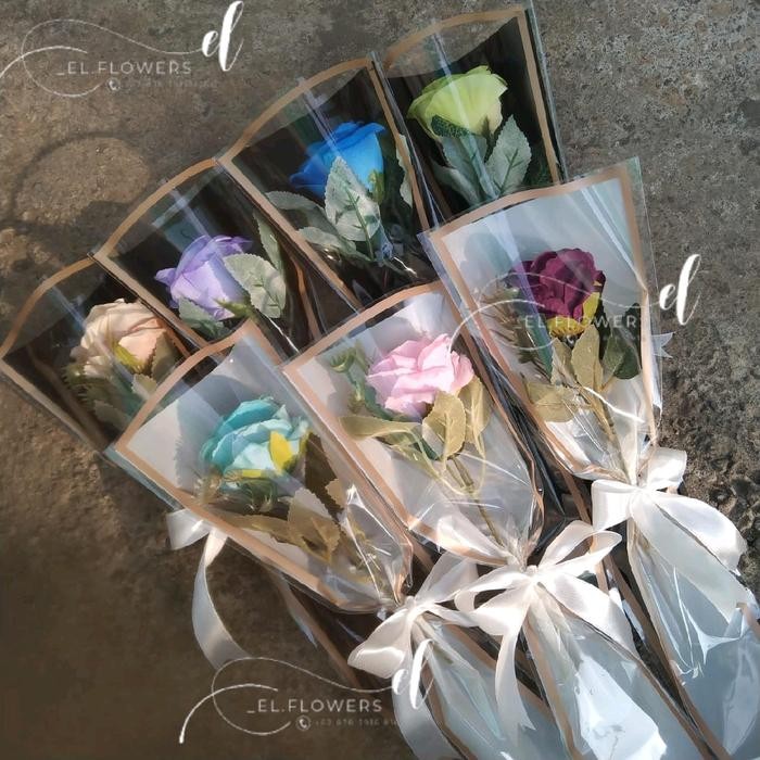 Jual Kesya Handmade | single rose | buket 1 tangkai bunga mawar cocok ...