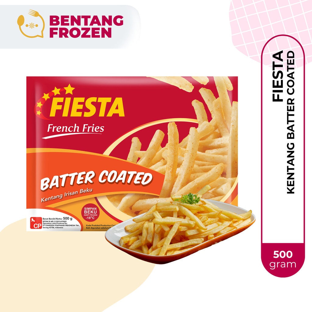 Jual Fiesta Kentang Batter Coated 500gr / French Fries / Kentang Lapis ...