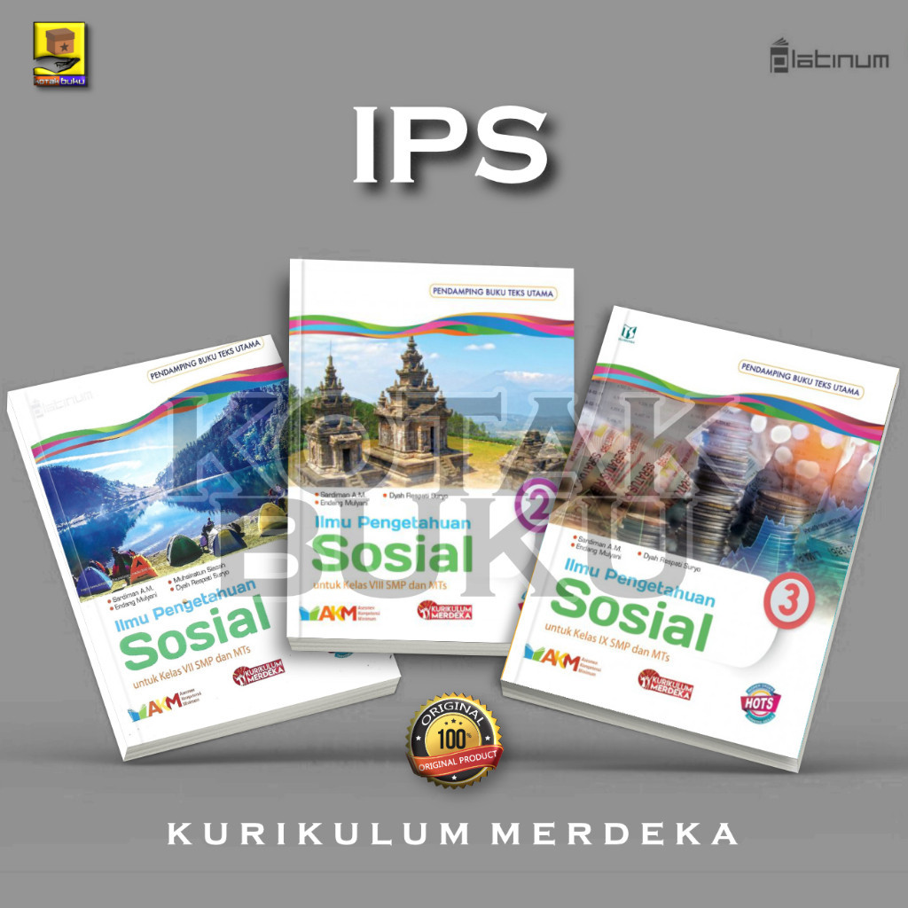 Jual Buku IPS kelas 7 8 9 SMP / Kurikulum Merdeka / IPS SMP / Platinum ...