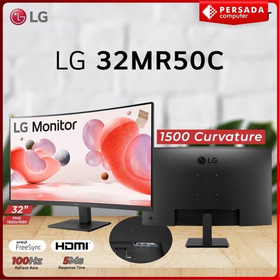 Jual Monitor LED LG 32" 32MR50C-B Full HD Curved With AMD FreeSync ...