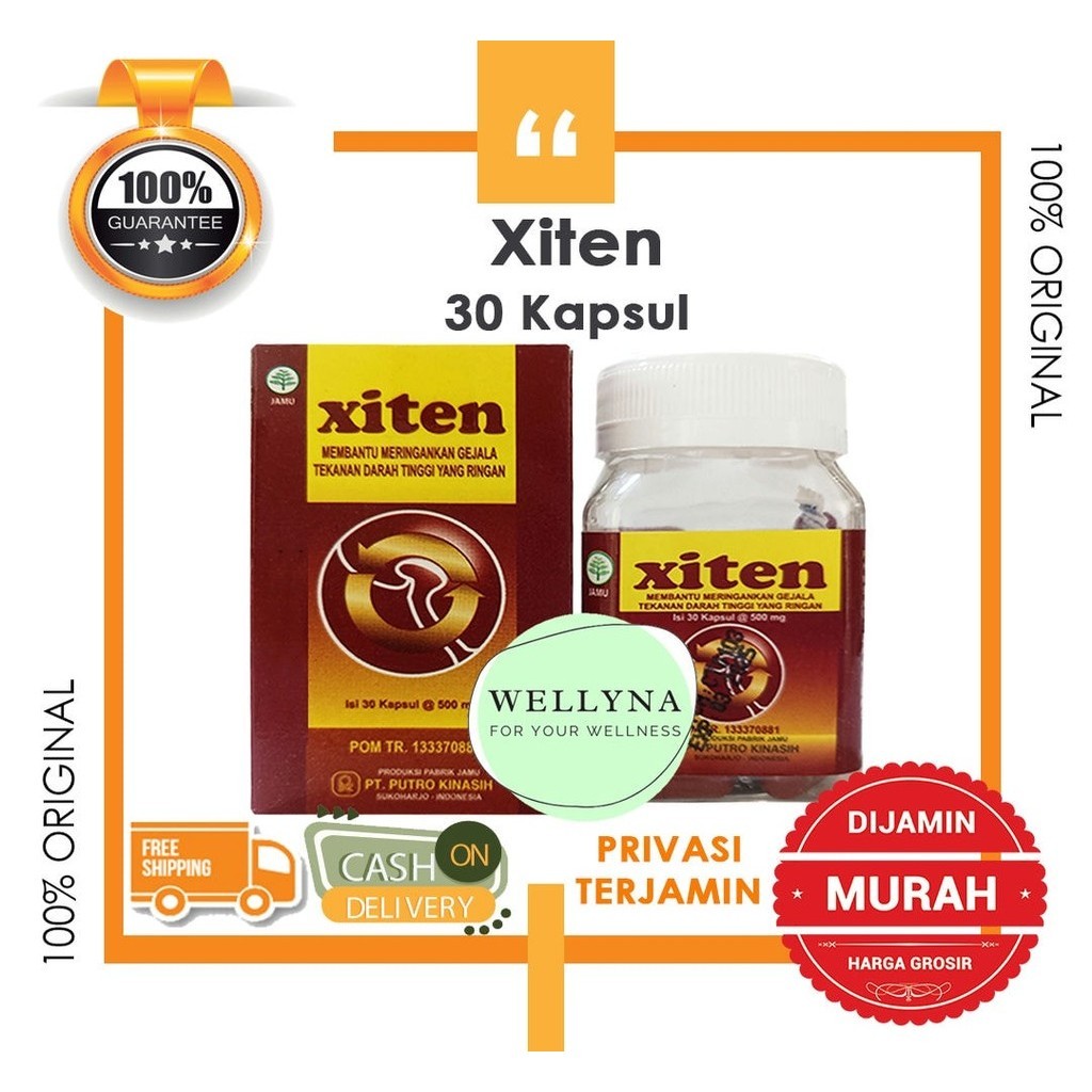 Jual Xiten 30 Kapsul - Obat Herbal Turunkan Tekanan Darah Ekstrak Daun ...