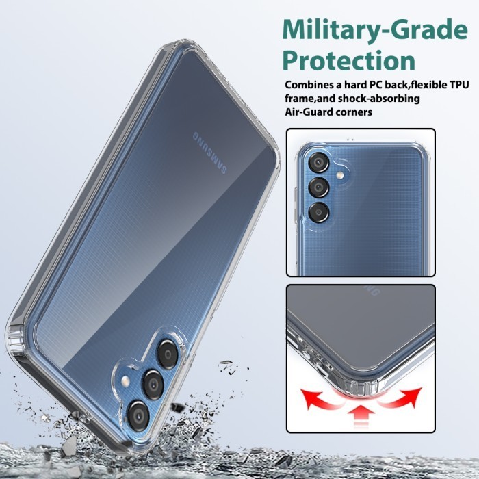 Jual CASE SAMSUNG GALAXY M15 5G FUZE HYBRID CRYSTAL CLEAR ACRYLIC ...