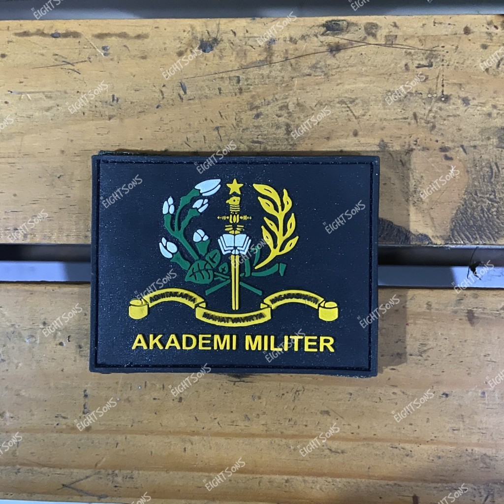 Jual Patch Rubber emblem karet Perekat LOGO AKMIL Akademi Militer TNI ...