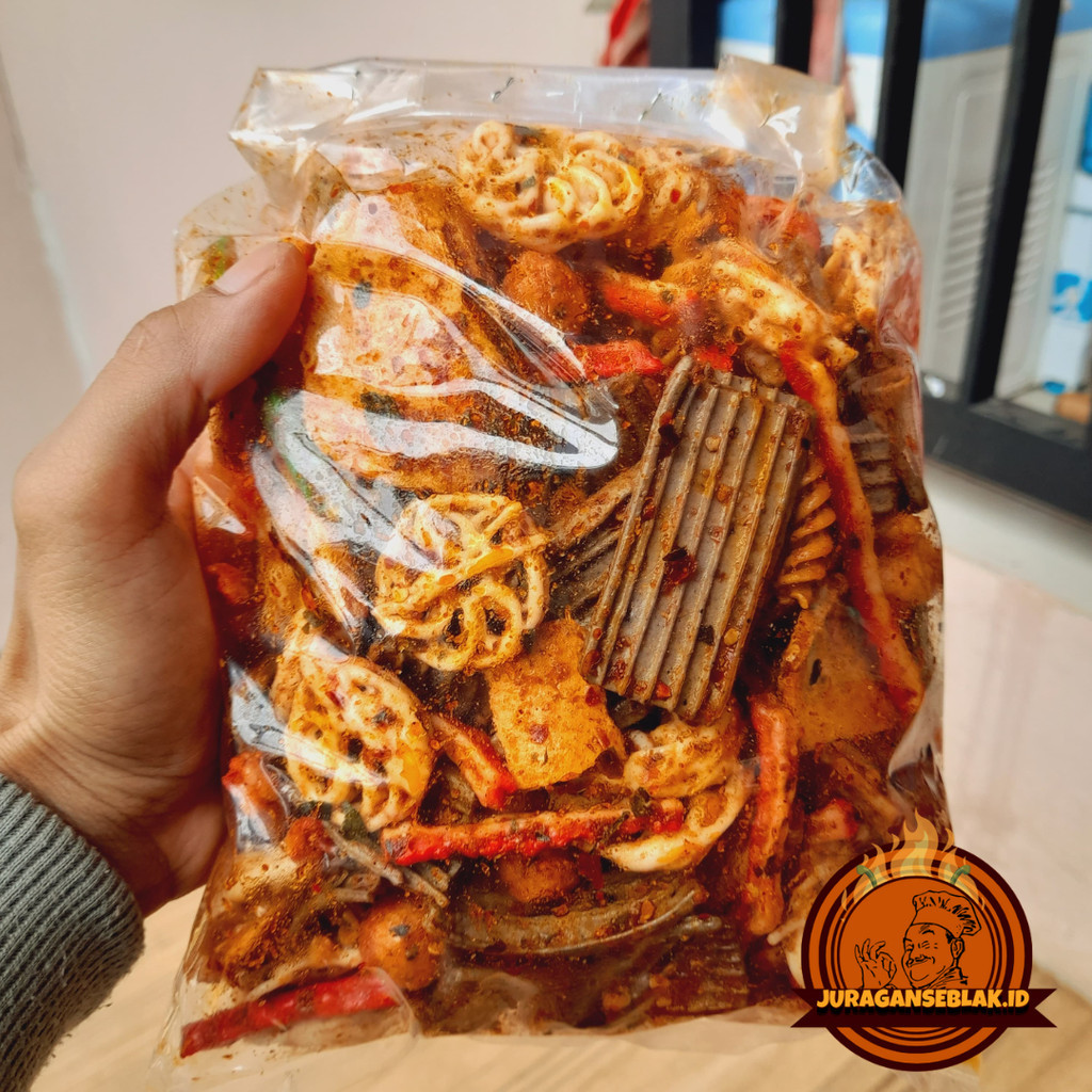 Jual Seblak campur Mix Basreng/kerupuk bawang/siomay/ kerupuk jengkol ...
