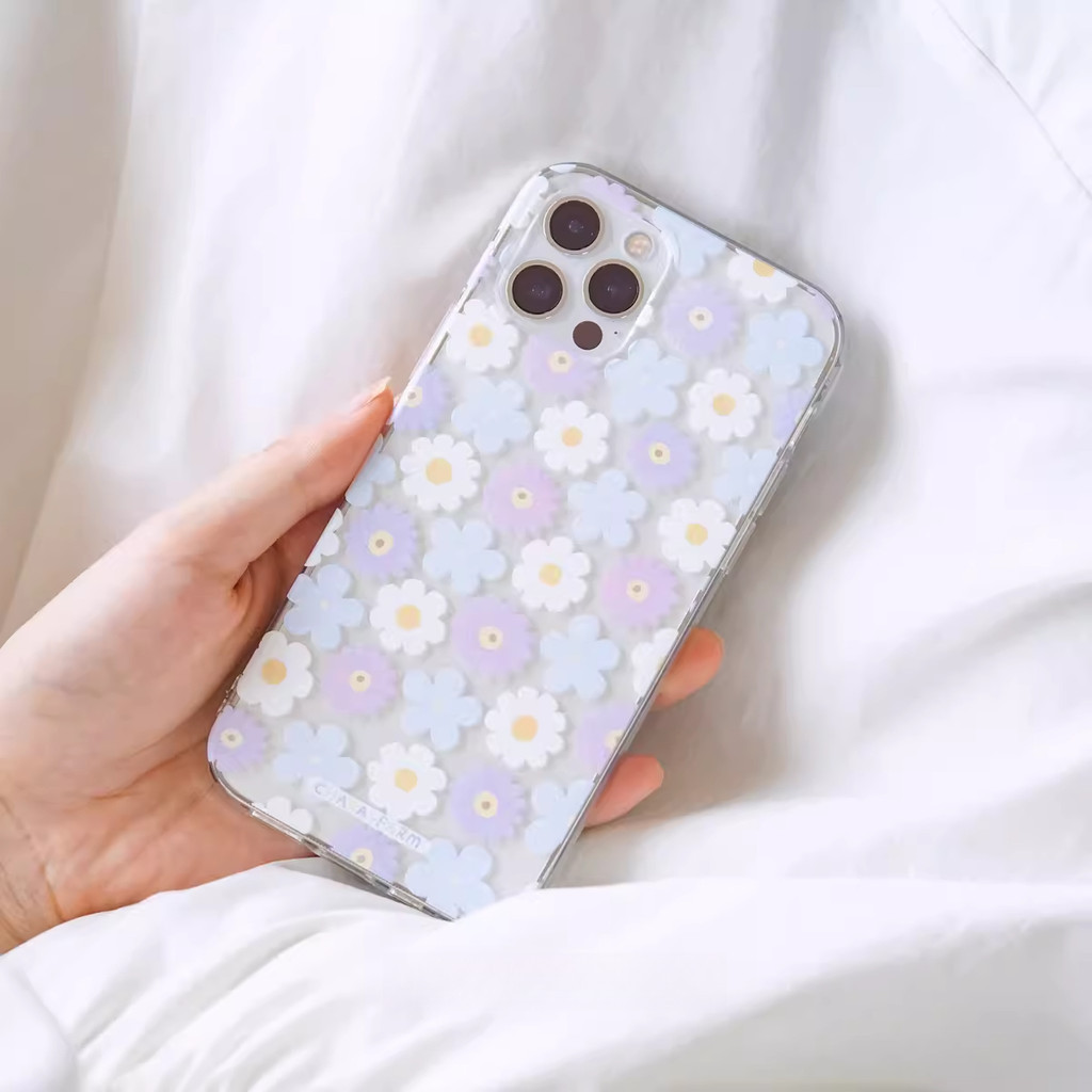 Jual bunga biru ungu soft Case HP Samsung A17 5G A07 A26 5G A56 5G A36 A16 5G A06 S25 Plus A26 ...