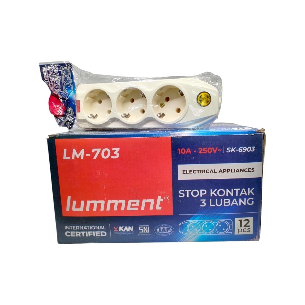 Jual Stop Kontak Arde Lumment 3 Lubang 6903 Stopkontak Colokan Listrik ...