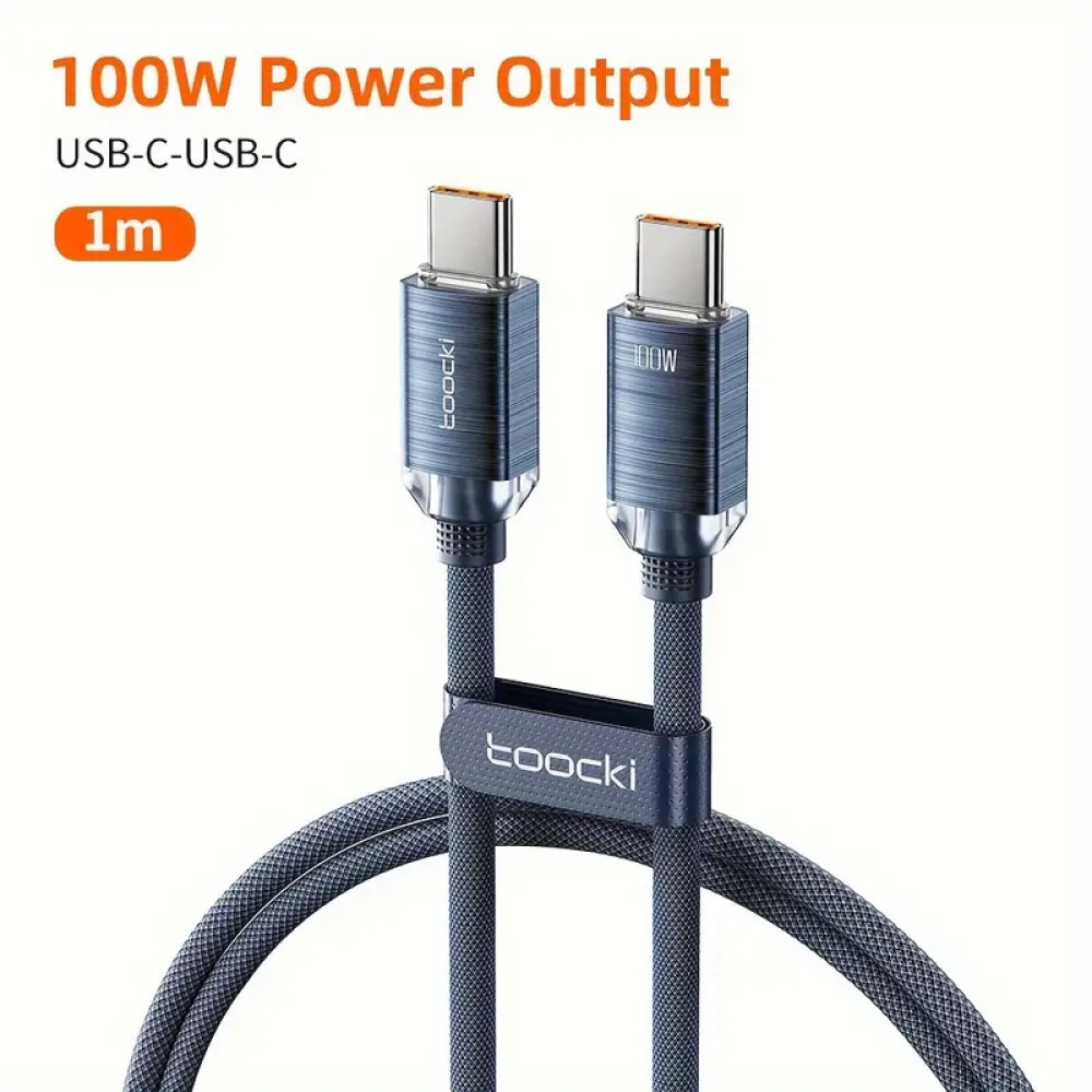 Jual Toocki Kabel Data USB Type C to Type C Fast Charging QC4.0 PD100W ...
