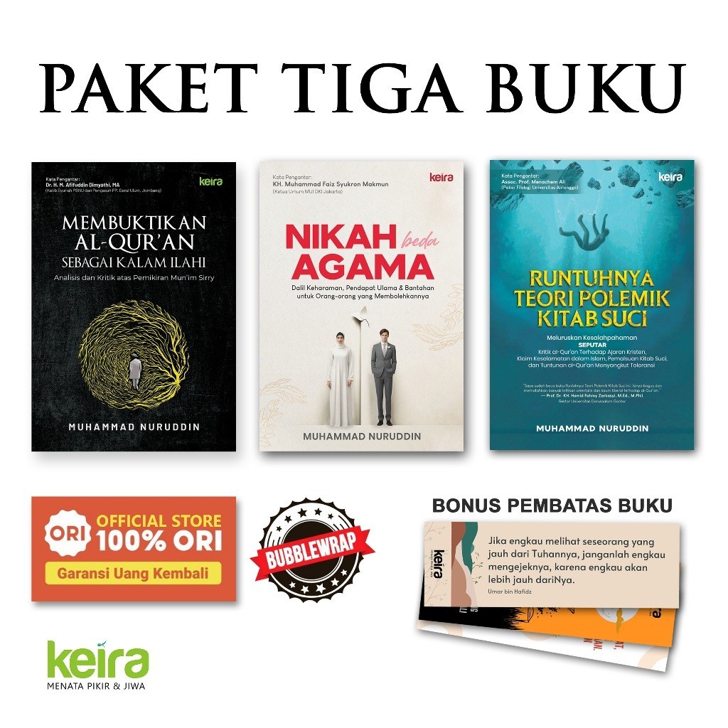 Jual Paket 3 Buku Nikah Beda Agama dan Membuktikan Al Quran sebagai ...