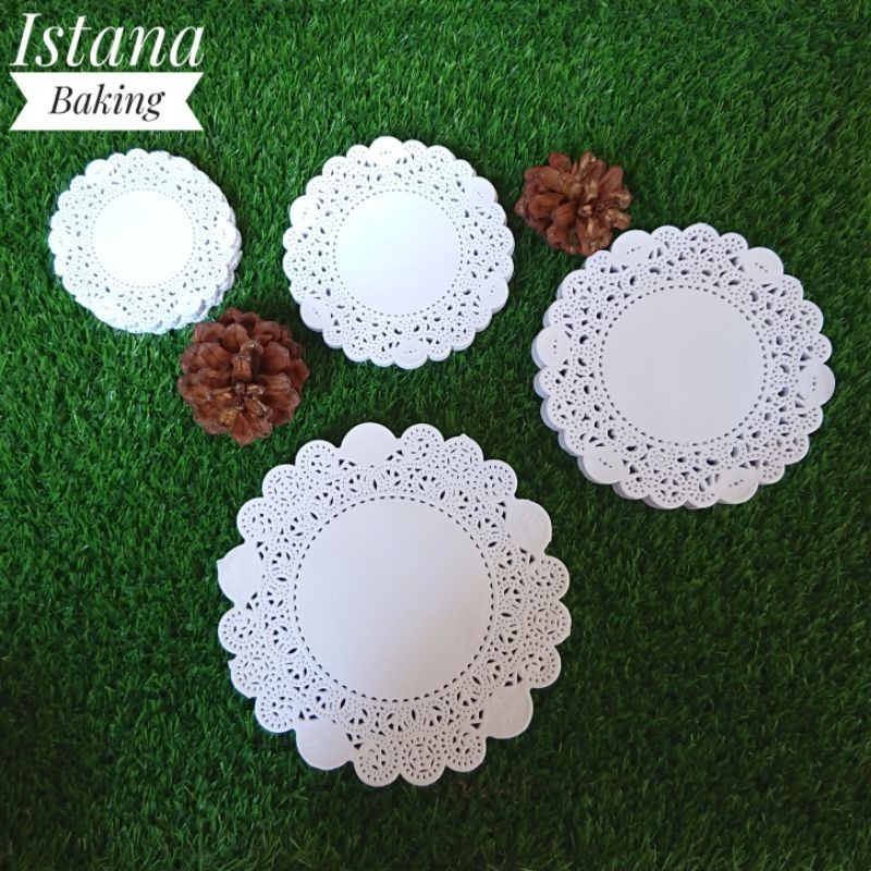 Jual Papper doilies alas putih renda aneka ukuran 250pcs | Shopee Indonesia