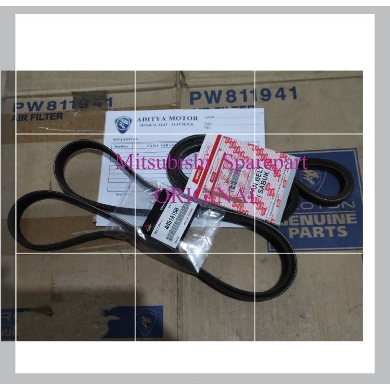 Jual fan belt / van belt / V-BELT set pajero sport DAKAR ORIGINAL RESMI ...
