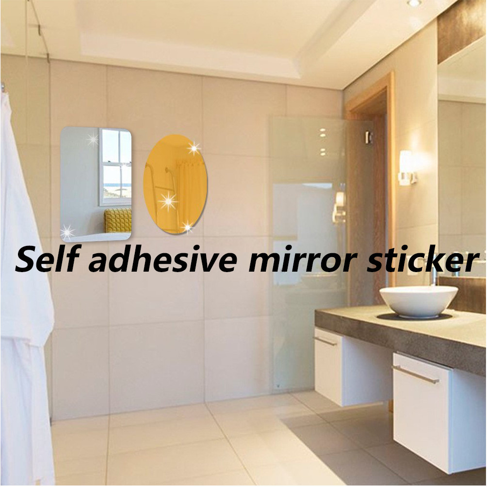 Jual Cermin Dinding Tempel Cermin Stiker Acrylic Mirror Bendable DIY ...