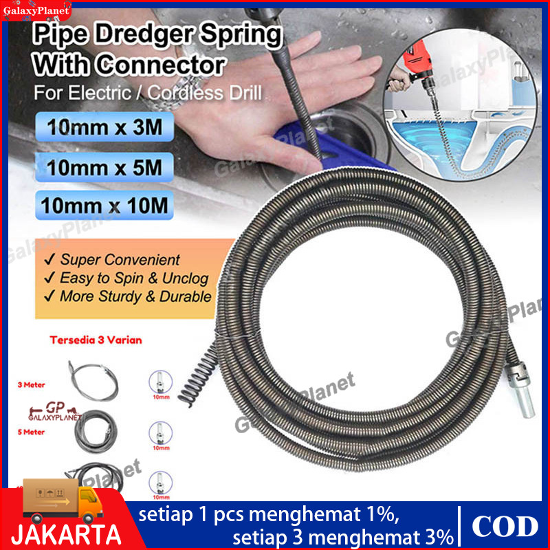 Jual Alat Jepit Kawat Pembersih Saluran Mampet Adaptor Bor Pipa Air Wastafel Pipe Cleaner ...