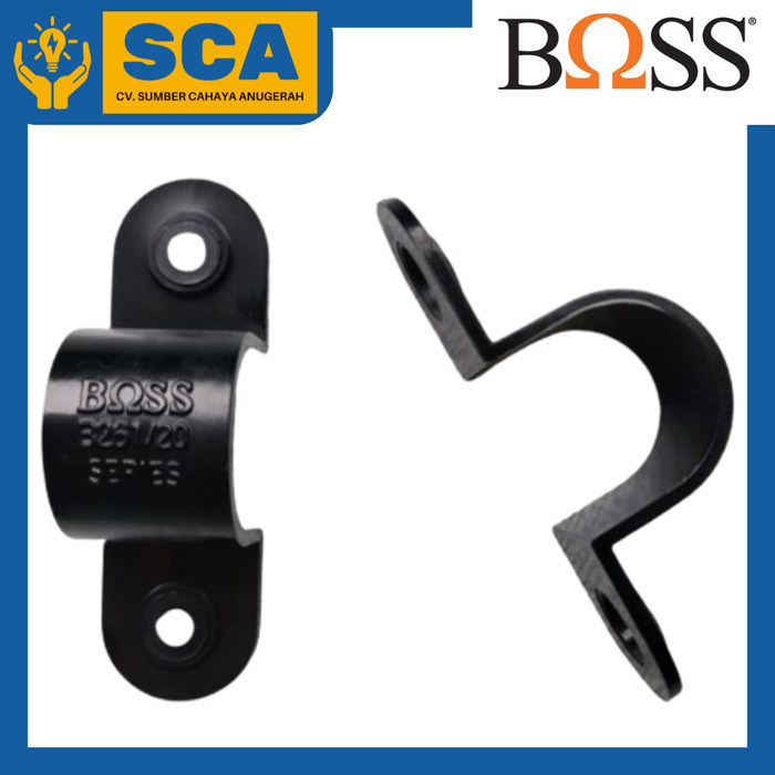 Jual SADEL PIPA BOSS KLEM PIPA PVC CONDUIT 20MM HITAM | Shopee Indonesia