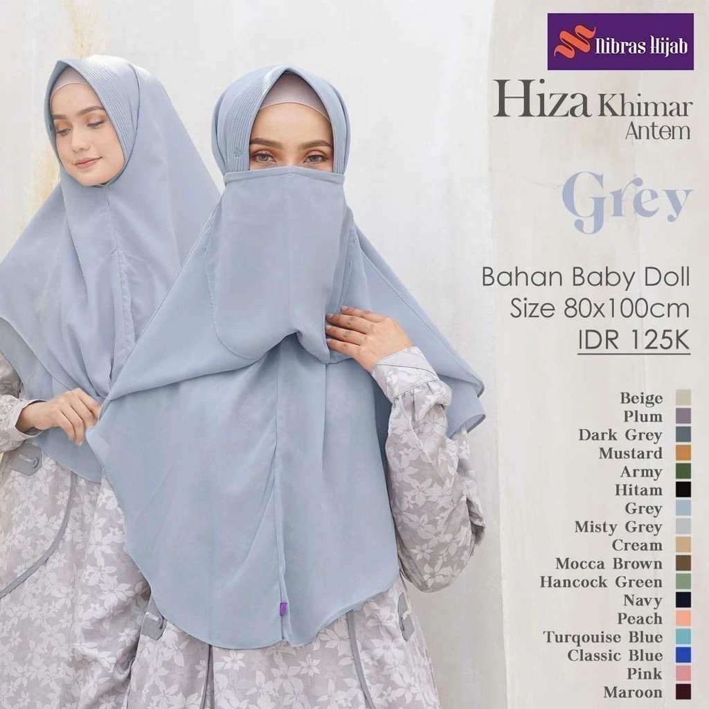 Jual Nibras Hijab Hiza Khimar Antem Wanita Dewasa | Shopee Indonesia