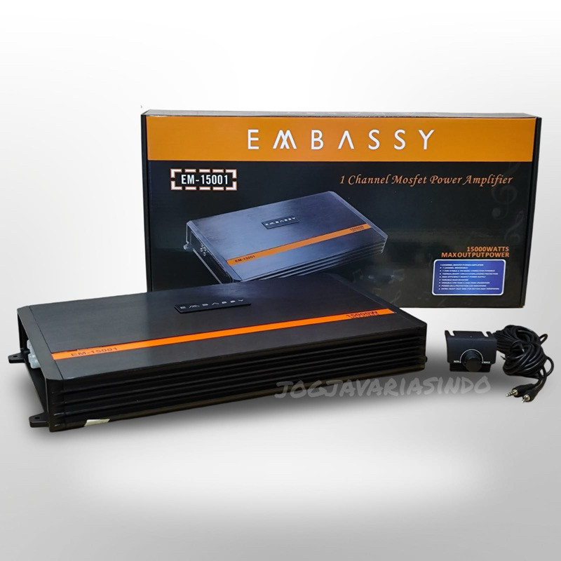 Jual Power Monoblock Embassy EM-1500.1 Channel Class D Amplifier ...
