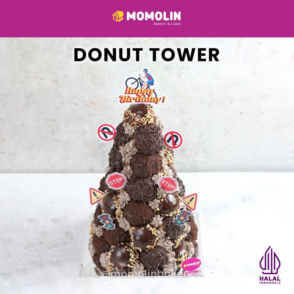 Jual Momolin Bakery Donat Tower - Donat Tower Ultah- Donal Tower ...