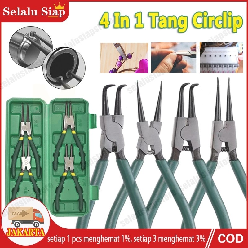 Jual 4 pcs Tang Circlip tang snap ring set 7 Inch Set Tang Circlip ...