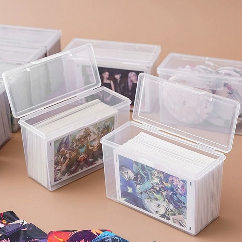 Jual Small Cards Storage Box Photo Card Storage Case Kpop Photocard ...