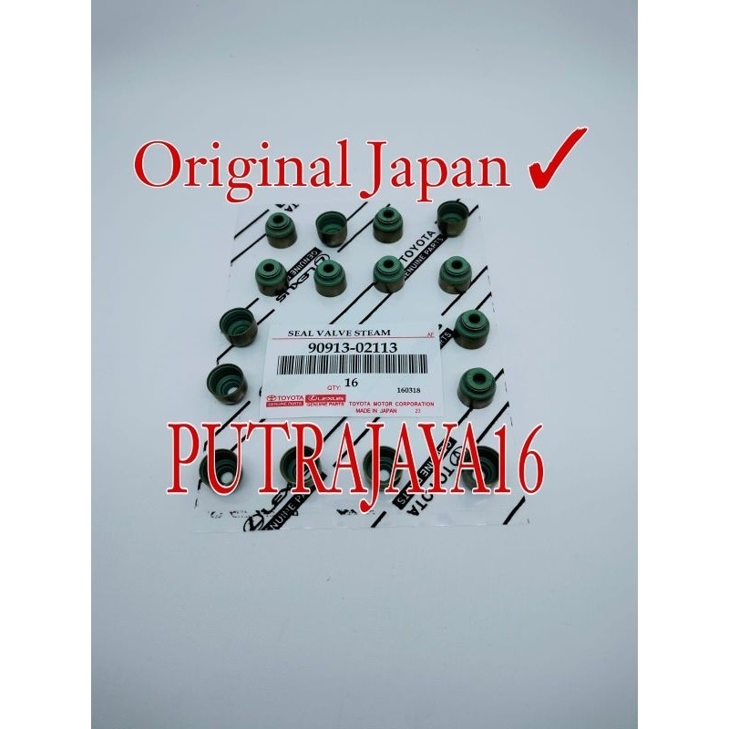 Jual SEAL KLEP SEAL VALVE STEAM INOVA INNOVA HILUX BENSIN 1TR 16PC ...