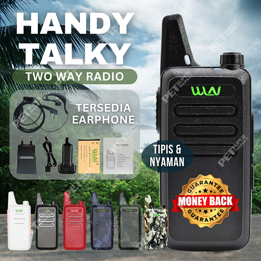 Jual WLN Walkie Talkie Full Set UHF KD C1 7 Hari Garansi | Two Way ...