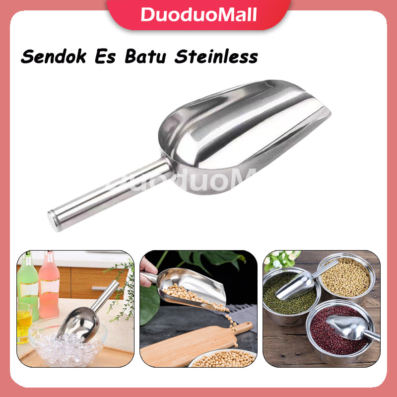 Jual Sendok Es Batu Steinless/Sekop Tepung/Sekop Es | Shopee Indonesia