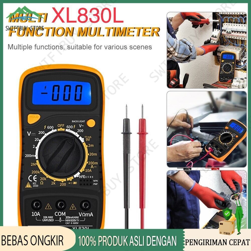 Jual MINI Digital Multimeter AC/DC Voltage Tester - XL830L Multitester ...
