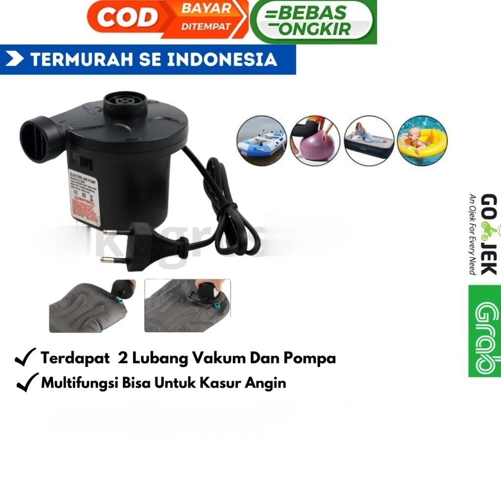 Jual Engterkolam Pompa Angin Listrik Electric Air Pump Untuk Kolam Renang Kasur Vakum Hisap ...