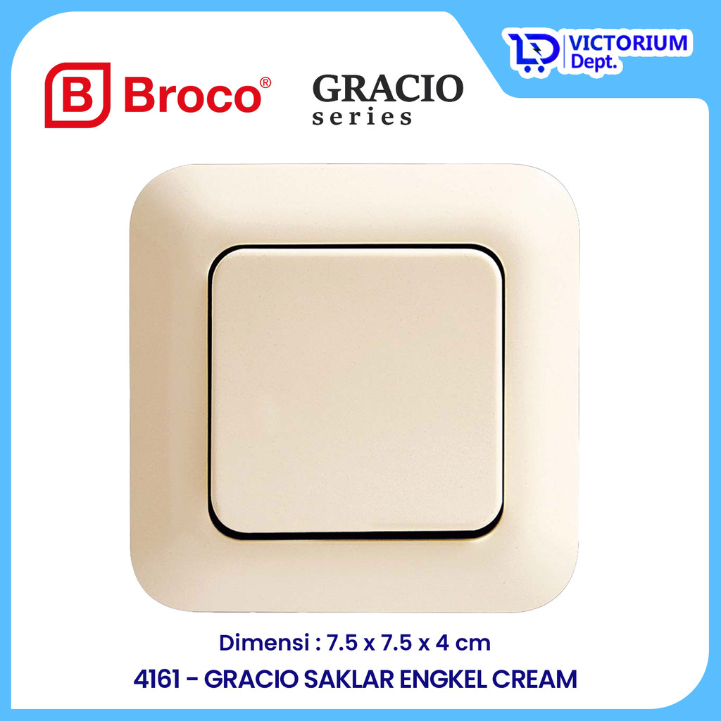 Jual VICTORIUM- BROCO GRACIO SAKLAR ENGKEL 4161-11 CREAM | Shopee Indonesia