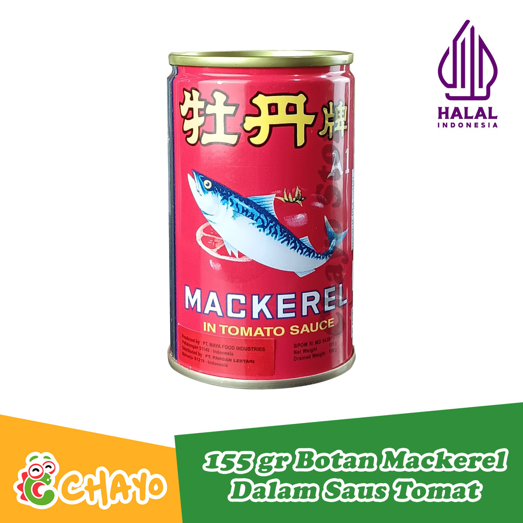 Jual Botan A1 Mackerel in Tomato Sauce 155 gr Ikan Sardin Kaleng Botan ...