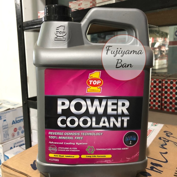 Jual Air Radiator Top 1 Power Coolant Warna Merah (4 Liter) | Shopee ...