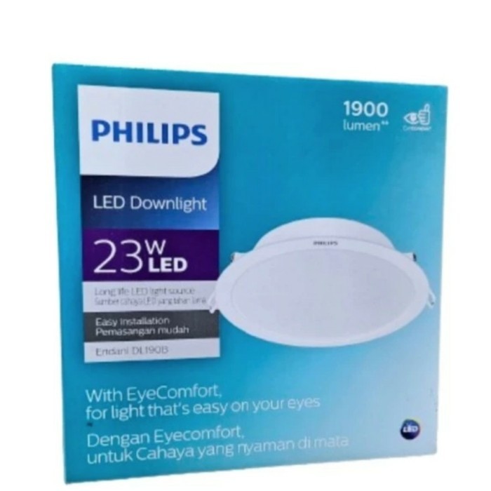 Jual Lampu Philips Downlight Eridani DL190B Gen3 LED18 D200 23W (Putih ...