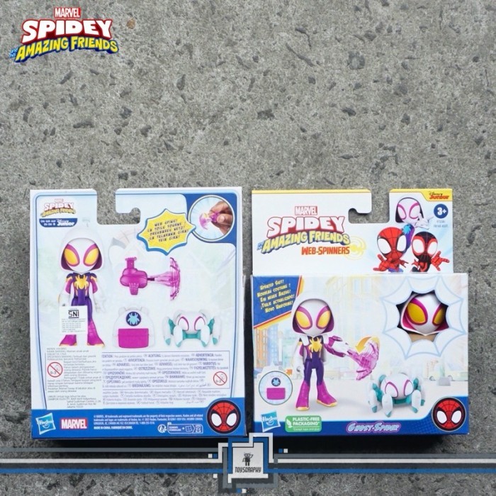 Jual Spidey and His Amazing Friends GHOST SPIDER Web Spinners Action ...