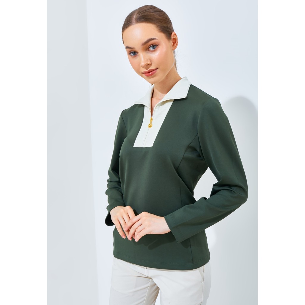 Jual Jack Nicklaus Sharon Ladies Premium Contrast Collar Polo Virtual ...