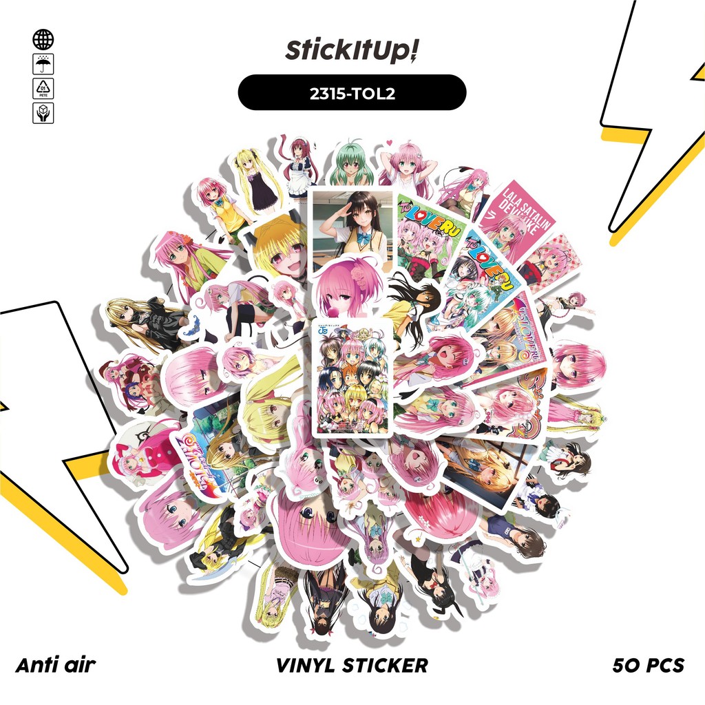 Jual COD 50 Pcs Sticker Pack ANIME SERIES TO LOVE-RU CHARACTER MIX 02 ...