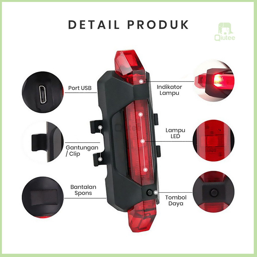 Jual Lampu LED usb charger sepeda Lampu warna terang banyak varian ...