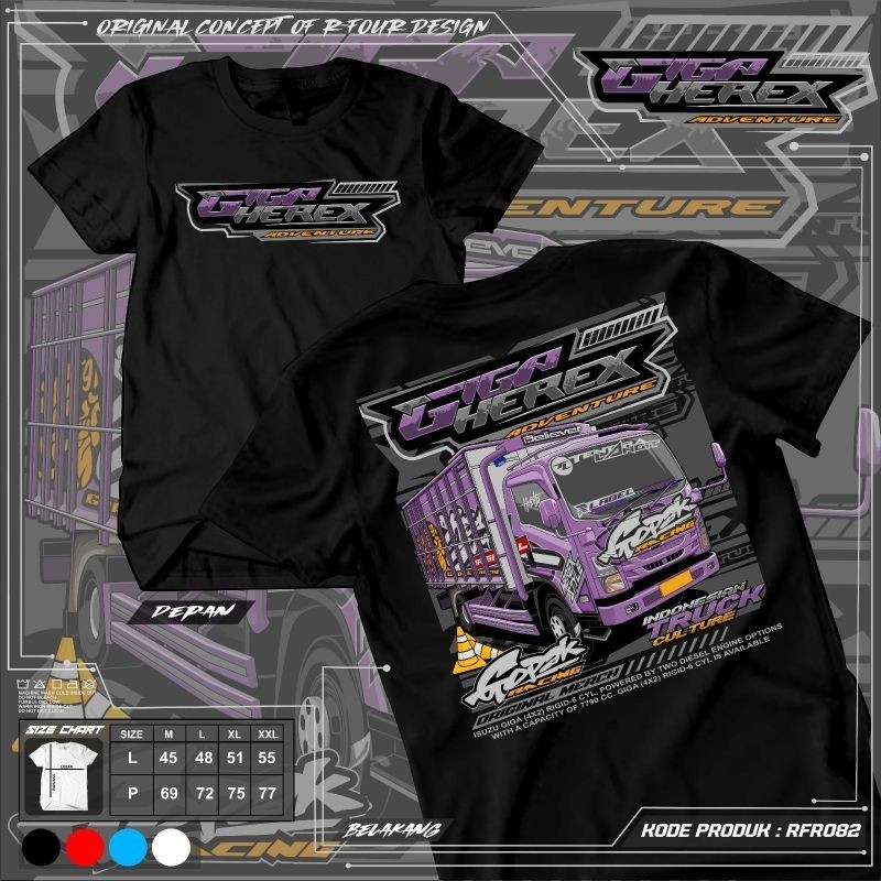 Jual RFR082/KAOS TRUK GIGA HEREX/KAOS TRUK GIGA/KAOS TRUK MANIA/KAOS TRUK OLENG | Shopee Indonesia