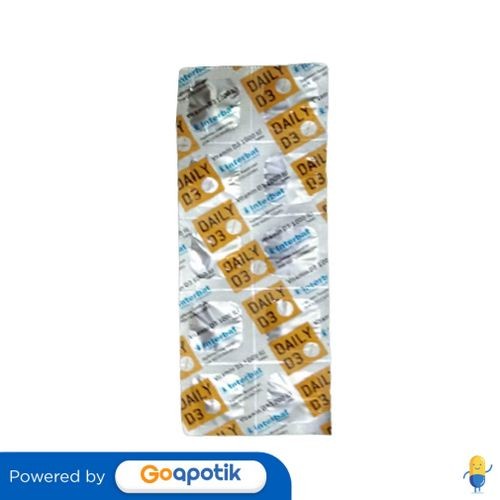 Jual Daily D3 1000 Strip 10 Tablet | Shopee Indonesia