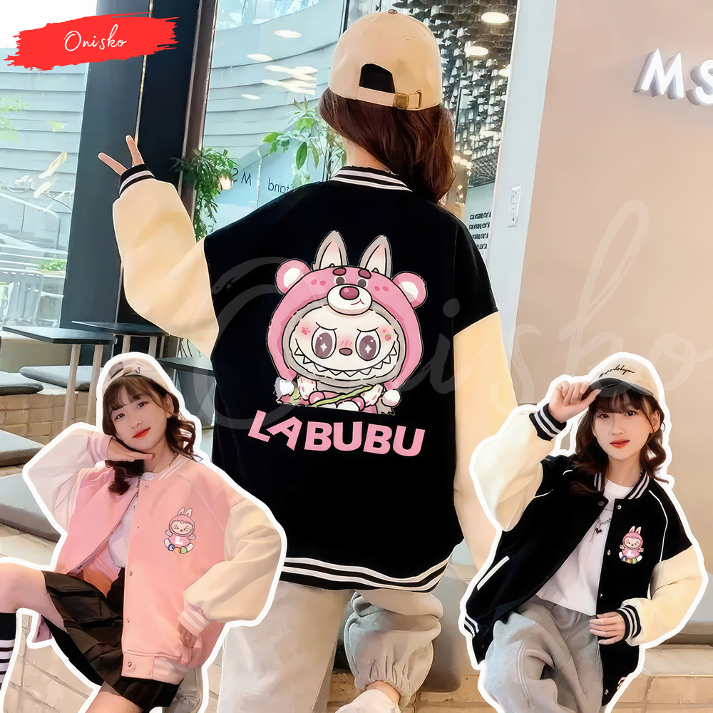 Jual Jaket Sweater Varsity LABUBU Anak Cowok Cewek Laki Laki Perempuan ...