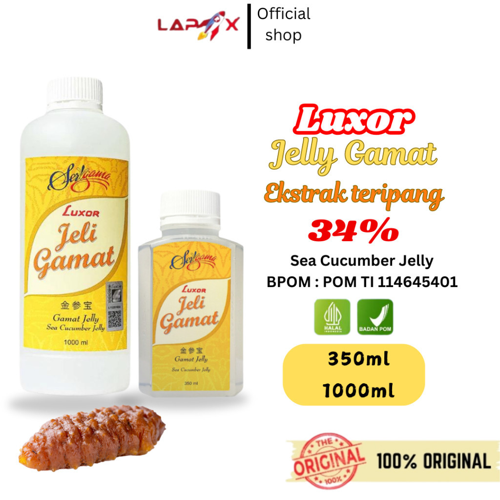 Jual Jelly Gamat Luxor 350ml Asli Original I Luxor Jeli Gamat Sea ...