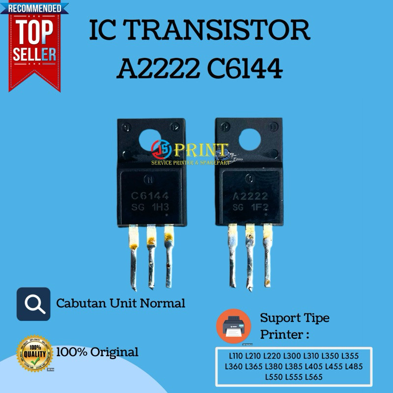 Jual IC TR Transistor Printer A2222 & C6144 Epson L110 L210 L210 L360 ...